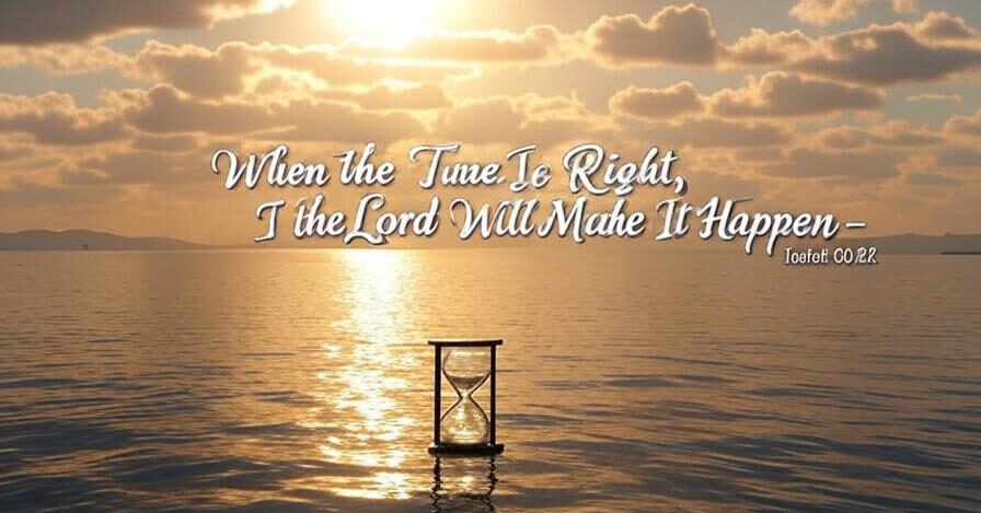When the Time Is Right I the Lord: Isaiah 60:22